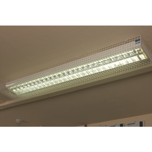 Wire Cage Fluorescent Light Covers DIY Woven Cane Ceiling Panels For
